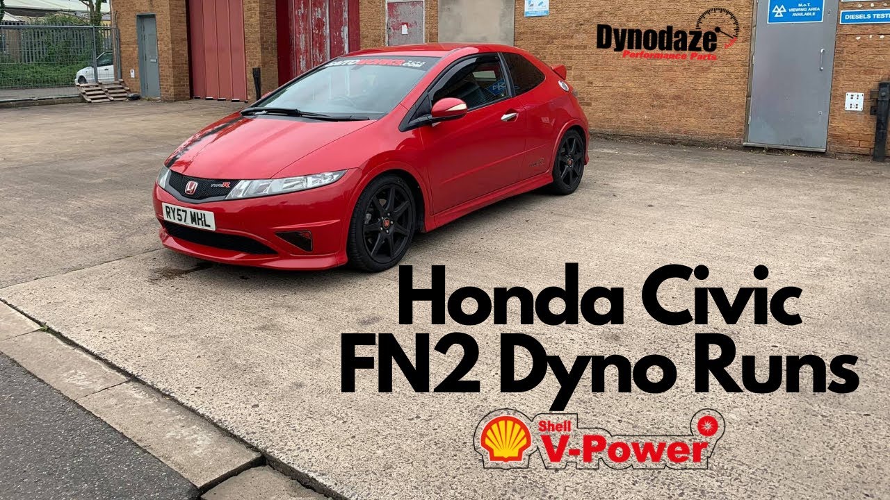 FN2 Honda Civic Power Runs on Rolling Road - Dynodaze Performance Parts