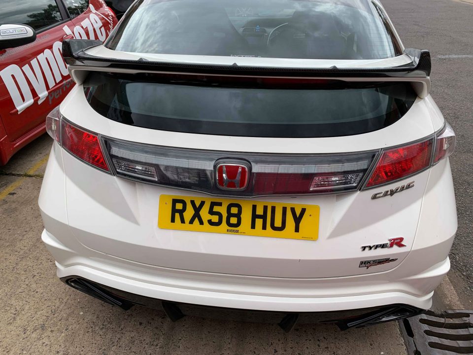 Tegiwa Carbon Rear Wing Spoiler Blade Honda Civic Type R FN2 - Dynodaze ...